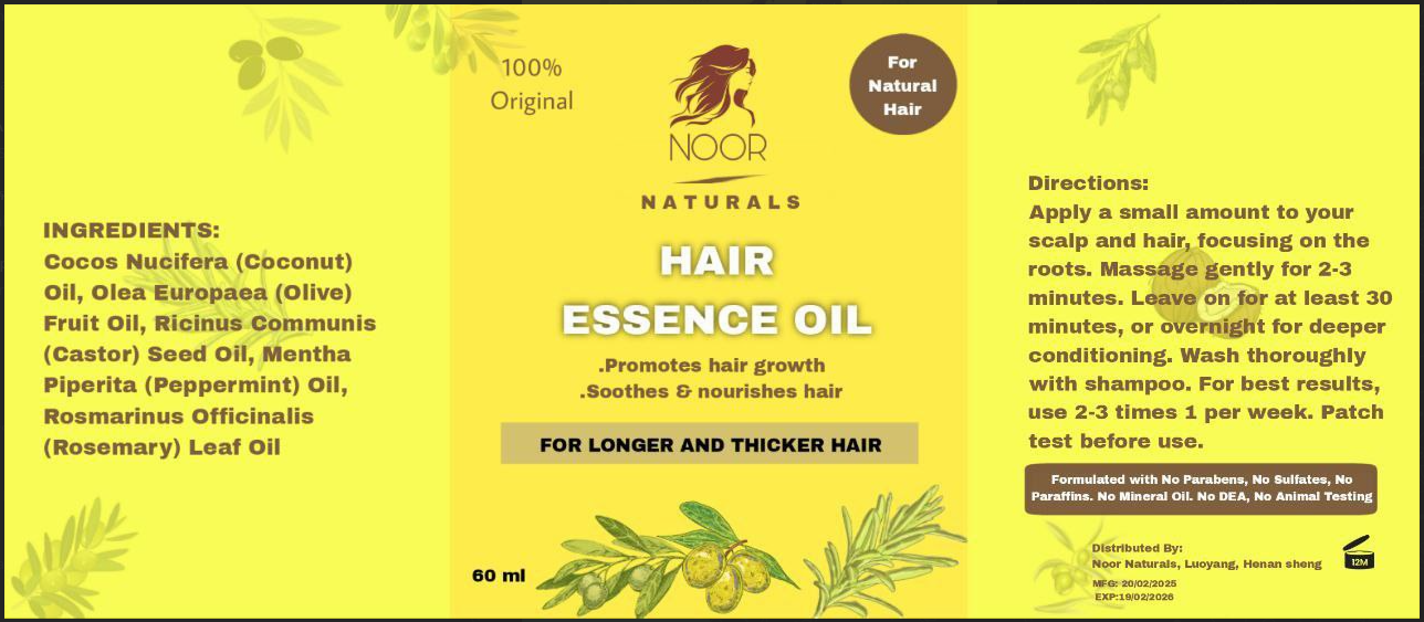 Noor Naturals Hair Essence Oil | For Longer and Thicker Hair